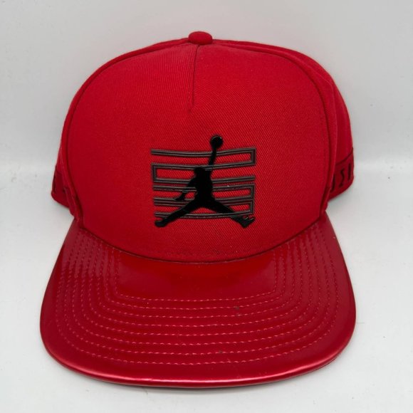 Jordan | Accessories | Air Jordan Jordan 1 Cherry Jumpman Hat Snapback ...